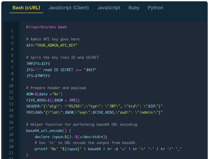 How To Deploy A Ghost Theme Using The Admin Api Bash Curl — The Autodidacts